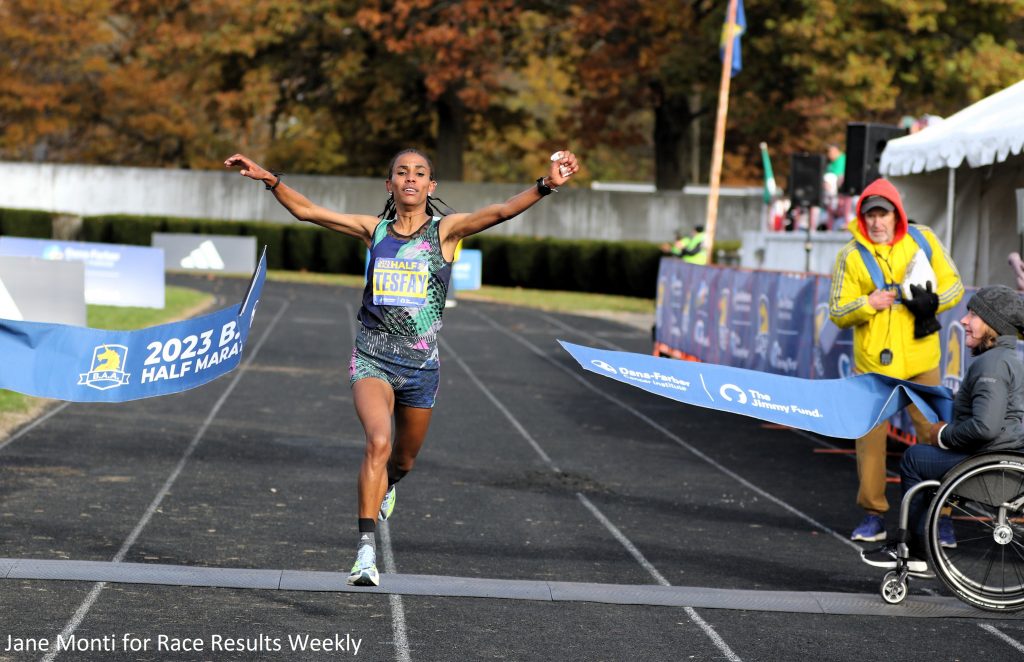 Kenya's Abel Kipchumba (61:32) And Ethiopia's Fotyen Tesfay (68:46) Win ...